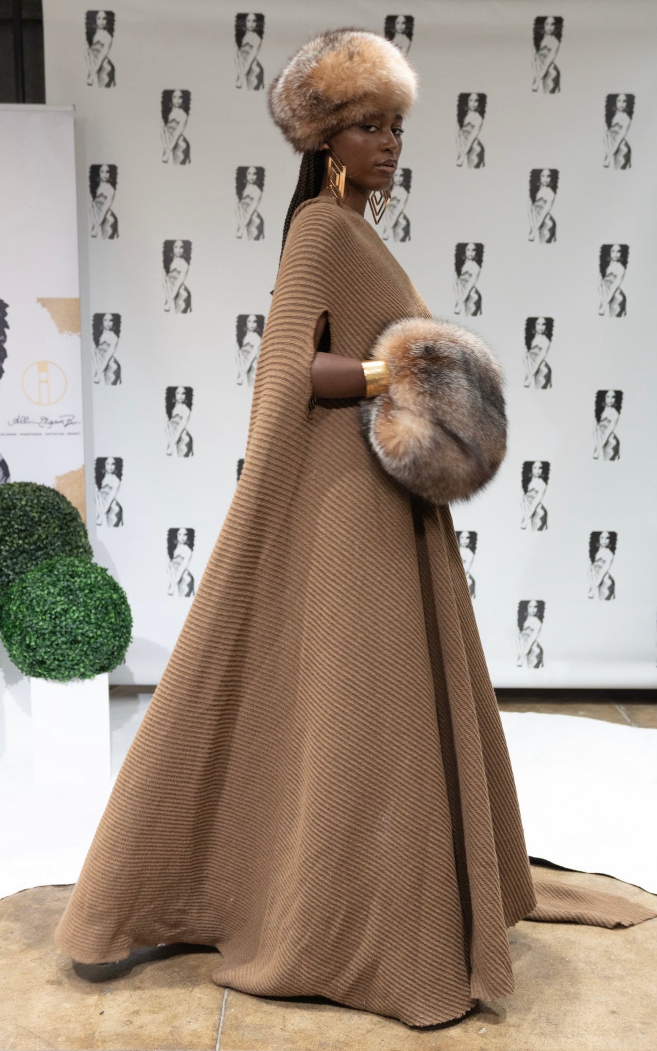 Allison Elizabeth Brown | Mahogany Asymmetrical Knit Kaftan (3-4 weeks ...